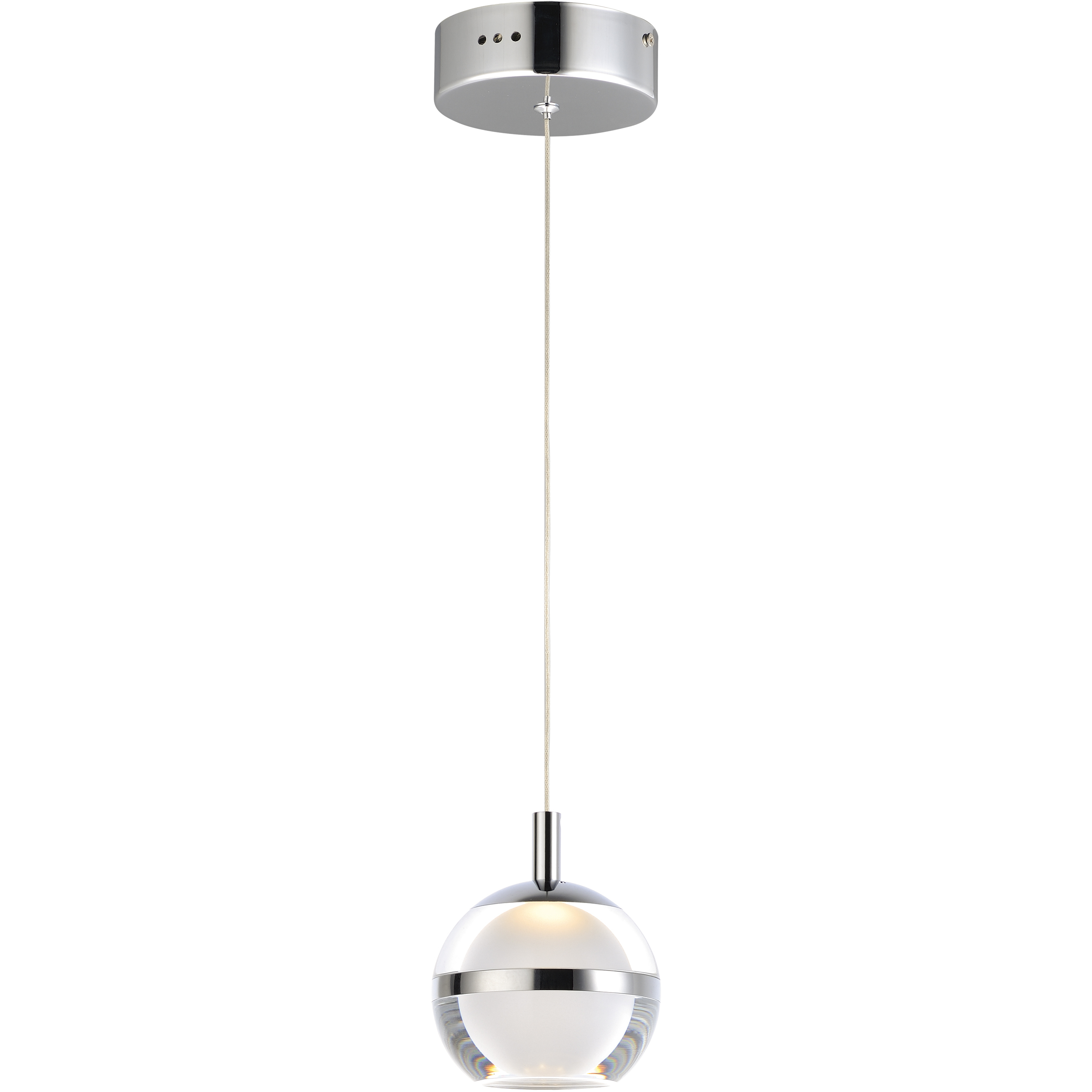 ET2 E24591-93PC Swank LED 4.5 inch Polished Chrome Single Pendant ...