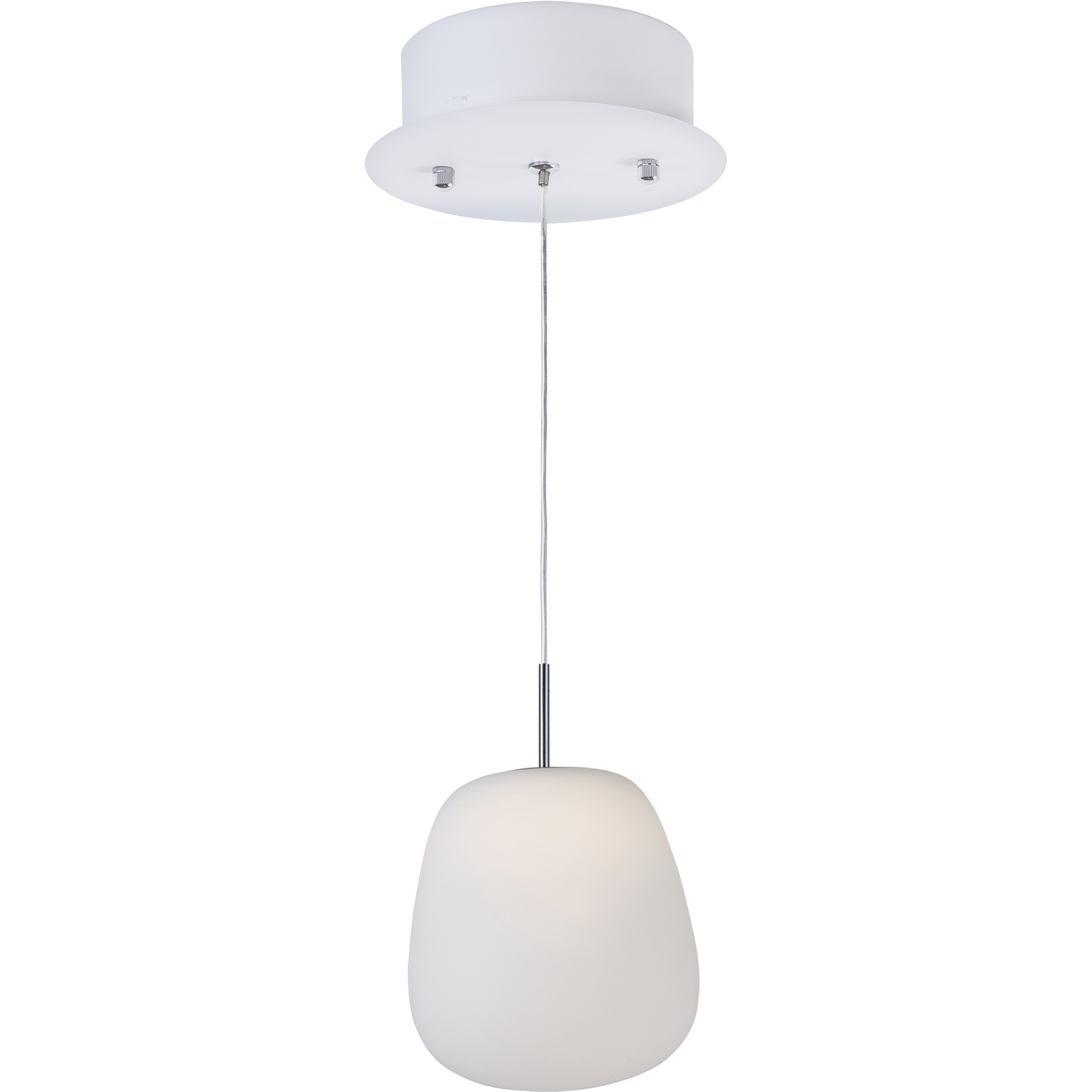 ET2 E21121-11WT Puffs LED 6.25 inch White Single Pendant Ceiling Light